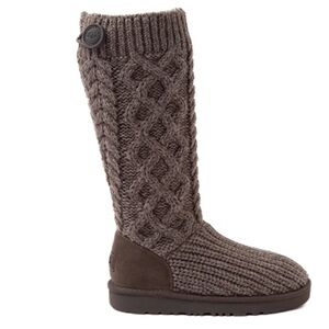 UGG | Shoes | Ugg Kids Classic Cardi Cable Knit Water Resistant Boot ...